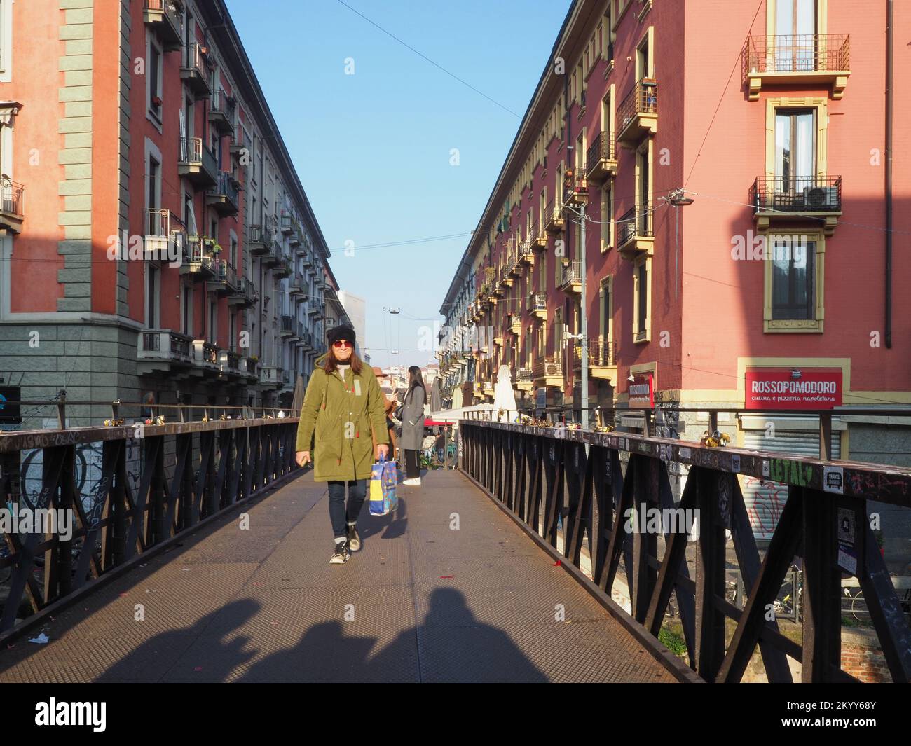 Milano, Italy - November 2022 Navigli area Senigalia antques market ...