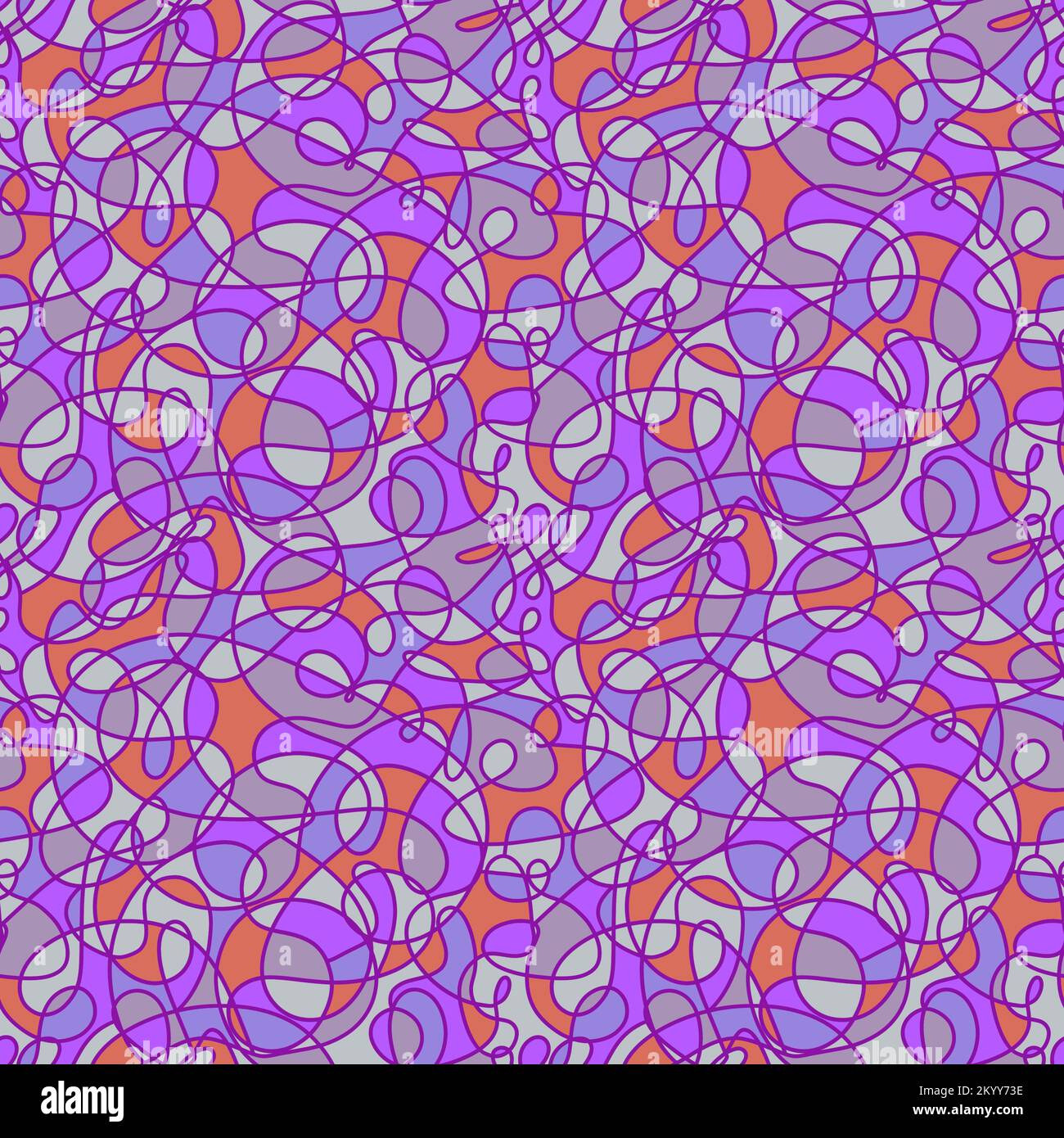 Abstract line art stripes seamless stained glass waves ribbons pattern ...