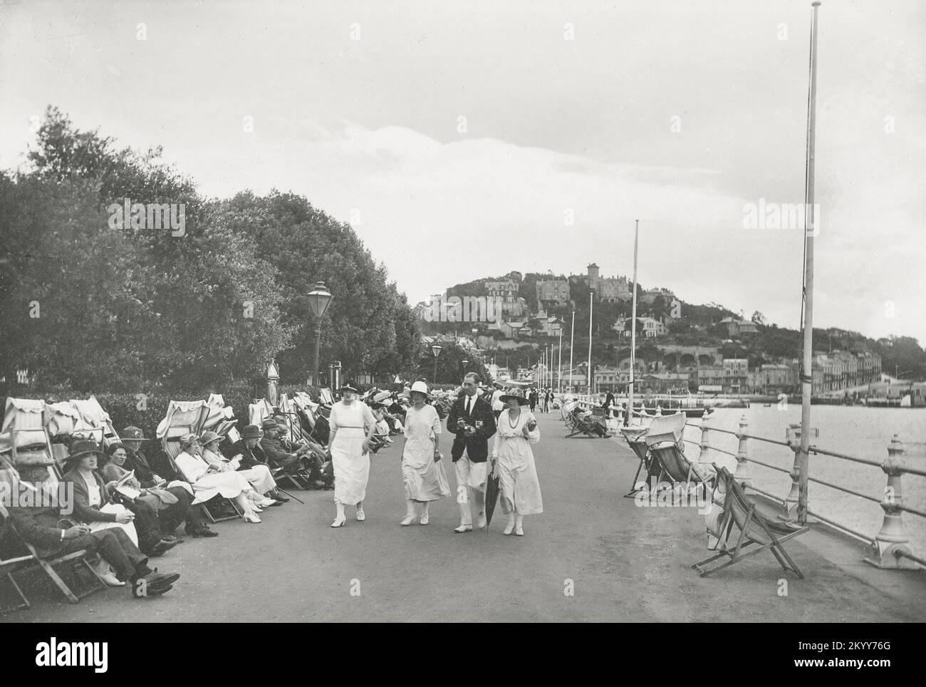 Vintage photograph - 1920 - Princess Parade, Torquay, Devon Stock Photo ...