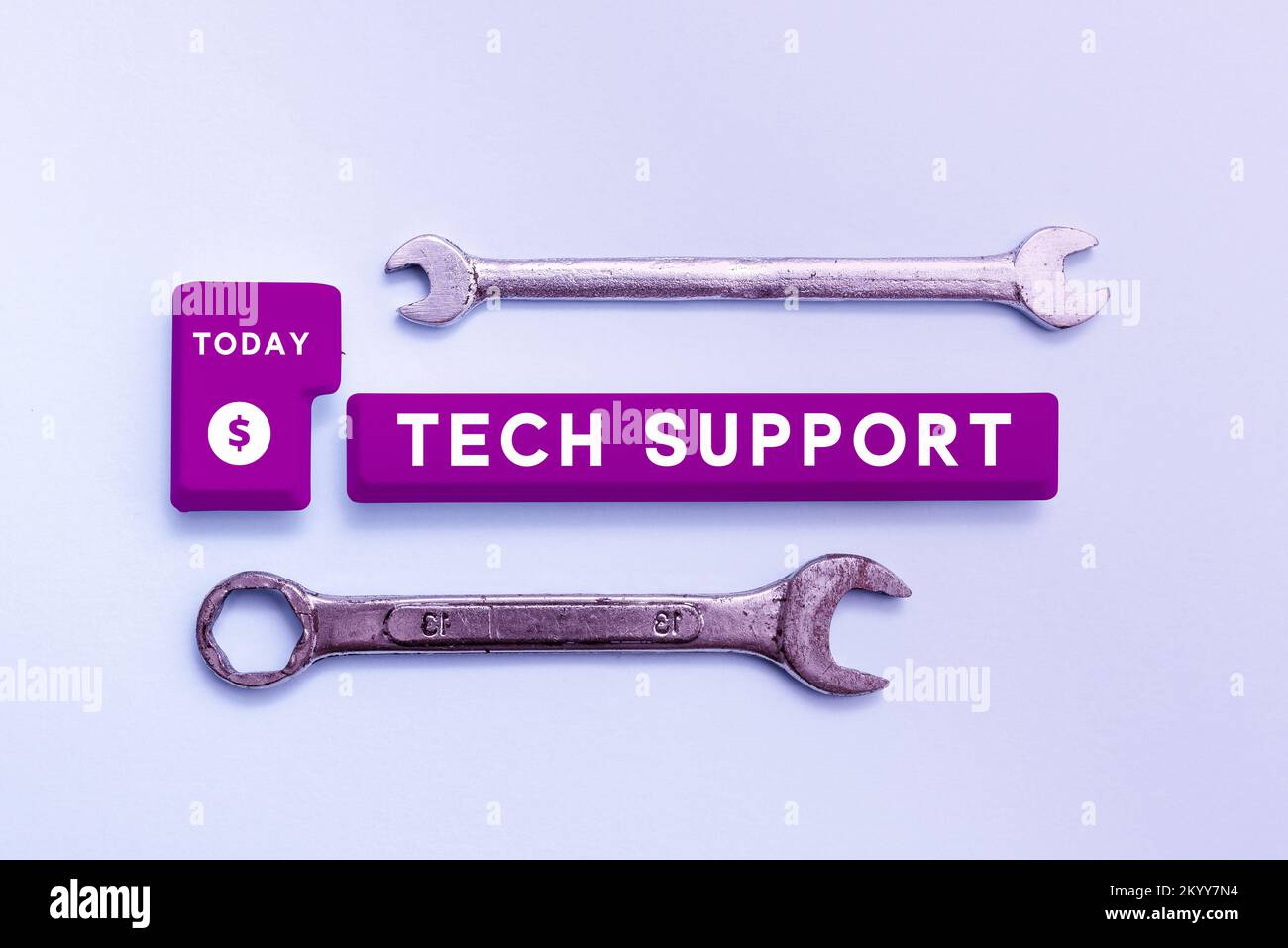 Text caption presenting Tech Support. Internet Concept Assisting individuals who are having ...