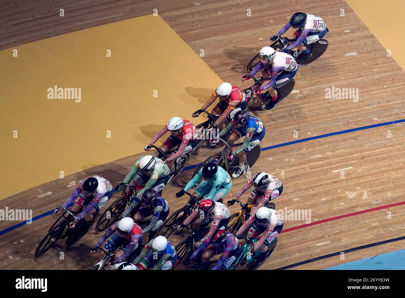 Laura Kenny (top right) before being eliminated from the womens ...