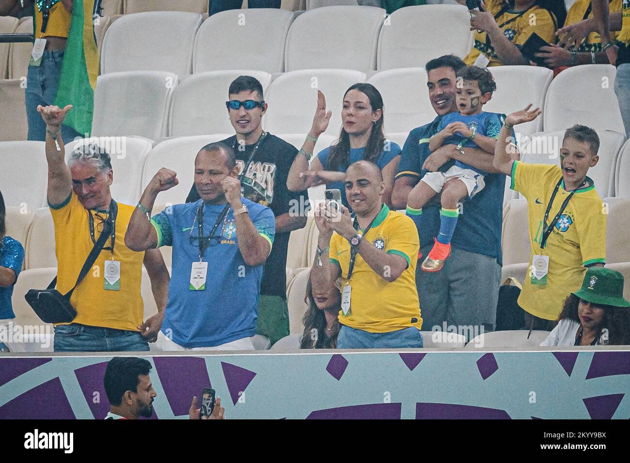 Lusail, Catar. 03rd Dec, 2022. Neymar Jr's family from Brazil are seen ...