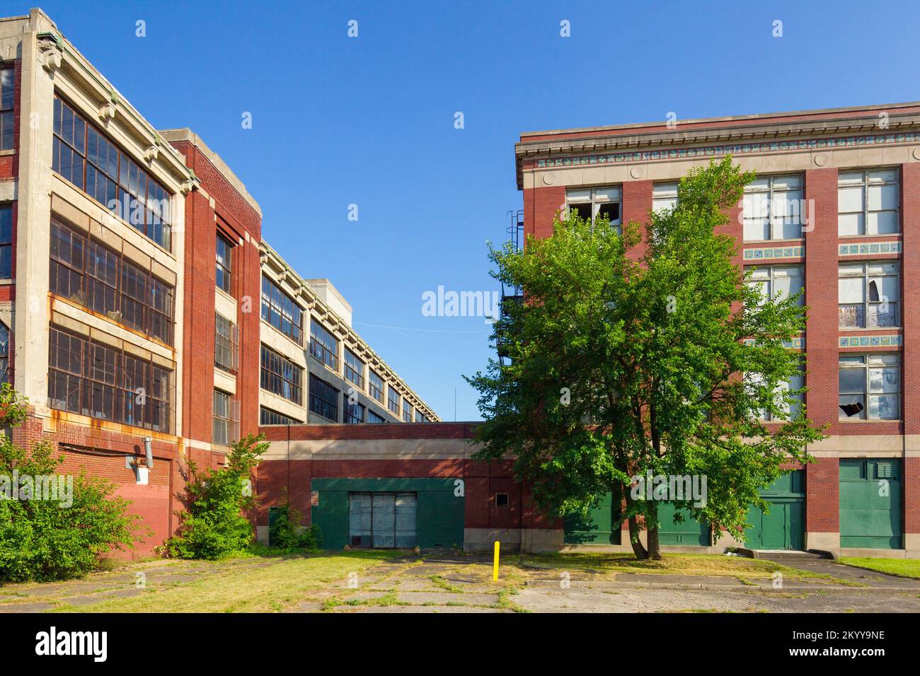 Architectural detail from the former Ford car manufacturing auto plant ...