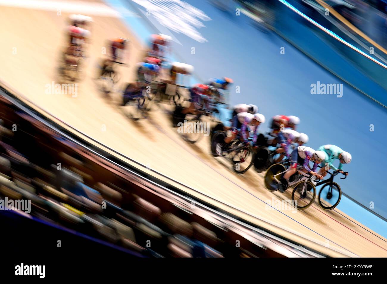 Mark Stewart (right) during the mens elimination race during day one of ...