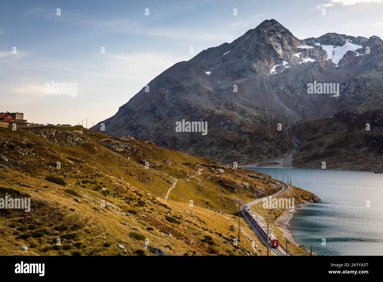 Train in the alps hi-res stock photography and images - Alamy