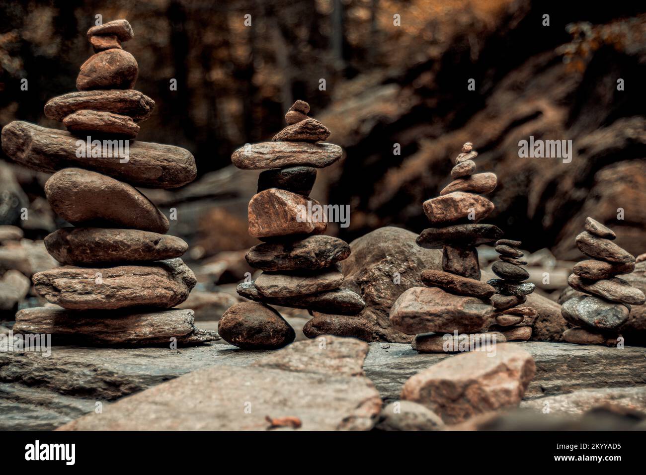 formation of rocks in a river with beautiful background Stock Photo - Alamy
