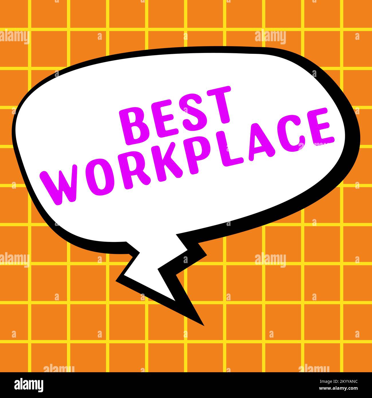 Hand writing sign Best Workplace. Business overview Ideal company to ...
