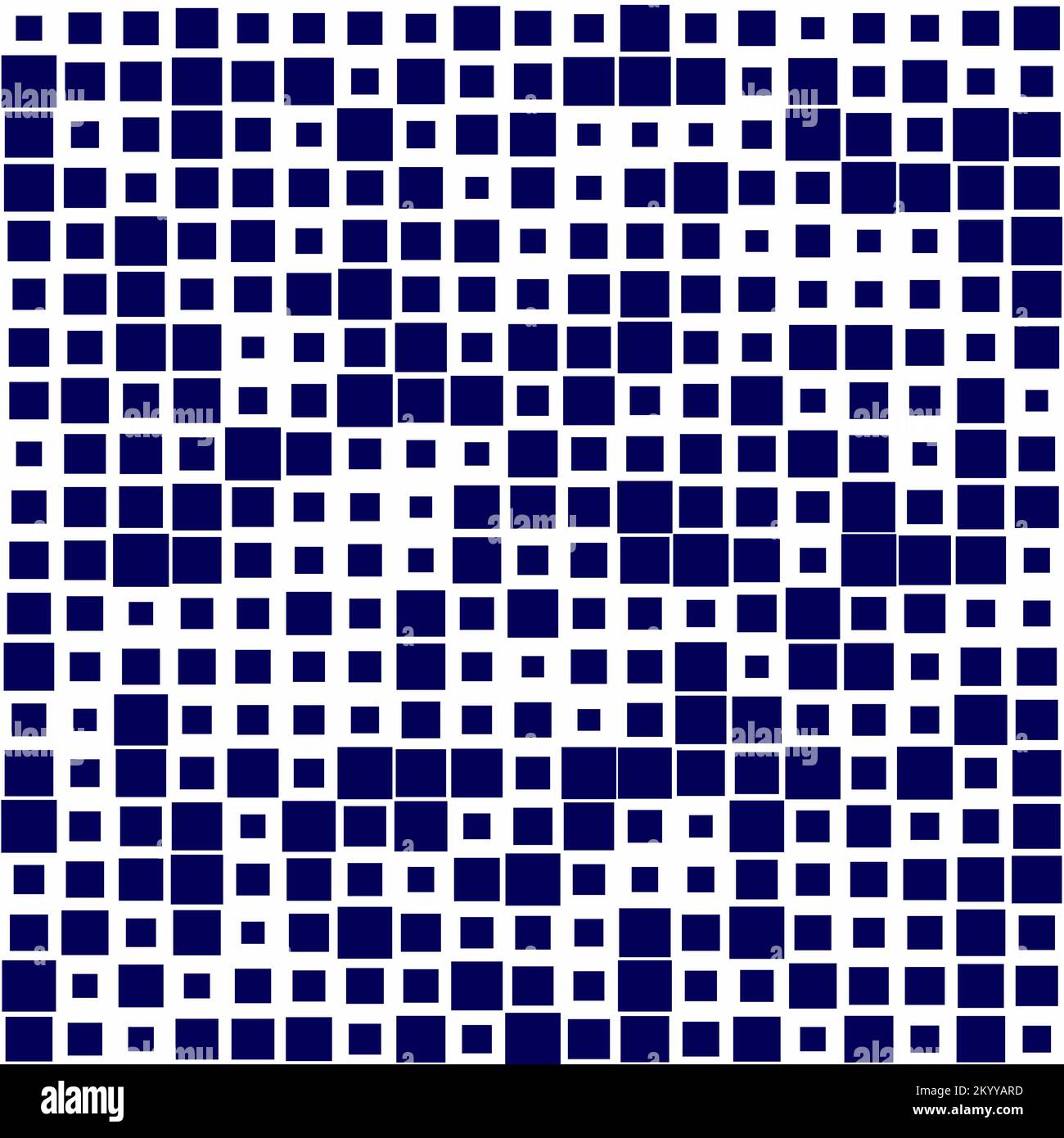 Abstract Blue Mosaic Pixel Background with Squares of Different Scale ...