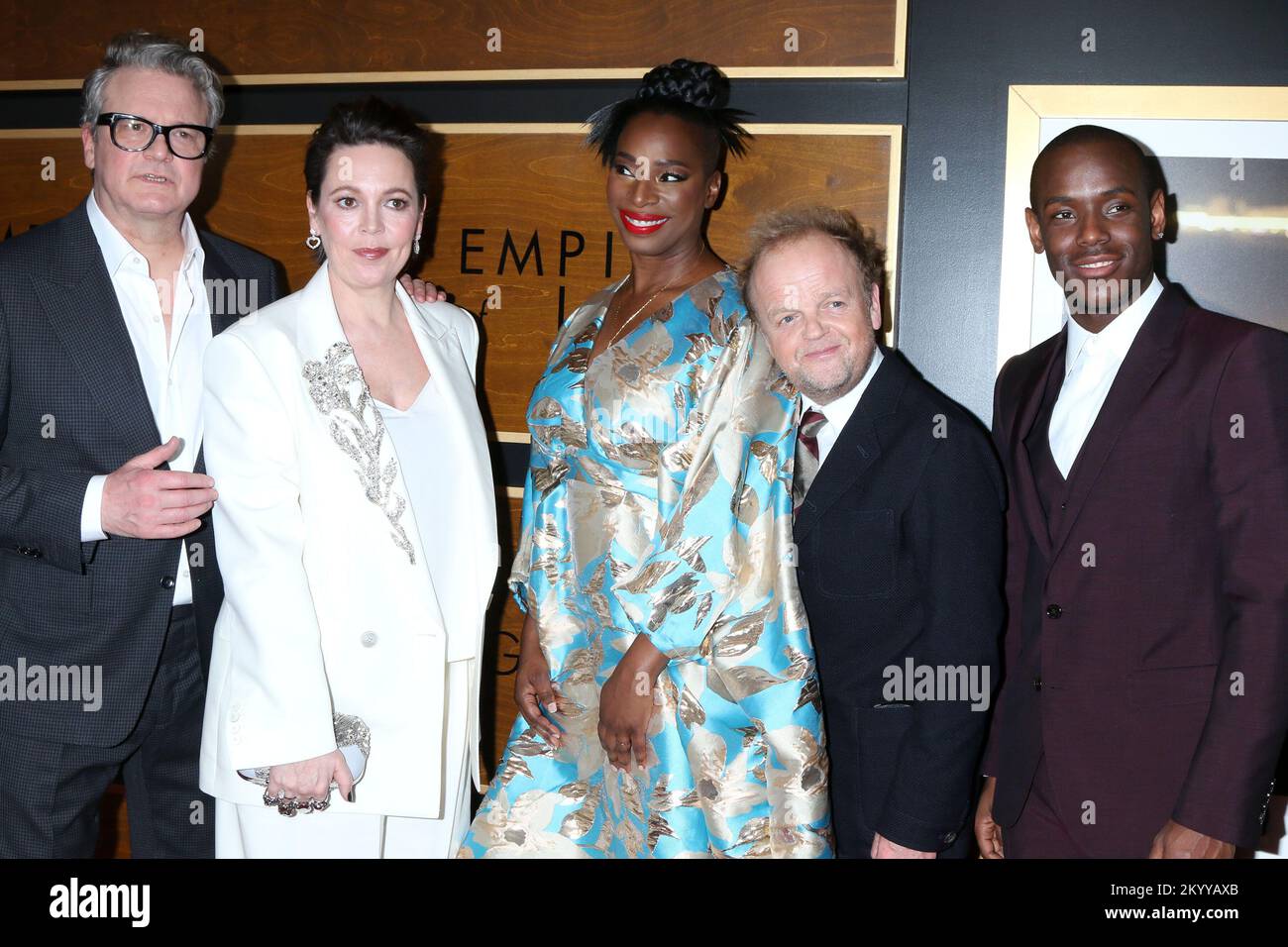 LOS ANGELES - DEC 1: Colin Firth, Olivia Colman, Tanya Moodie, Toby ...