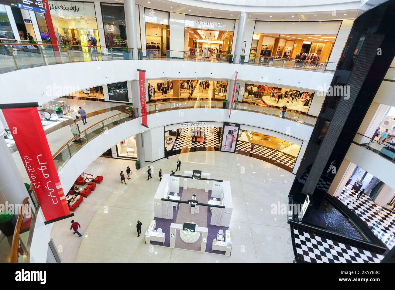 DUBAI - OCTOBER 15, 2014: interior of the Dubai Mall. The Dubai Mall ...