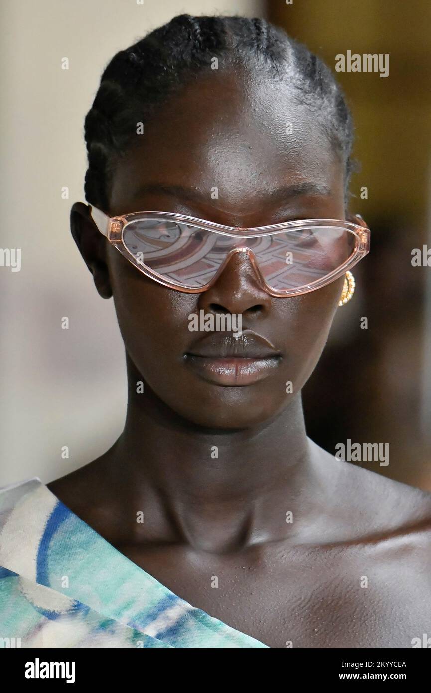 Details on the runway at the Zimmerman fashion show during the Spring ...