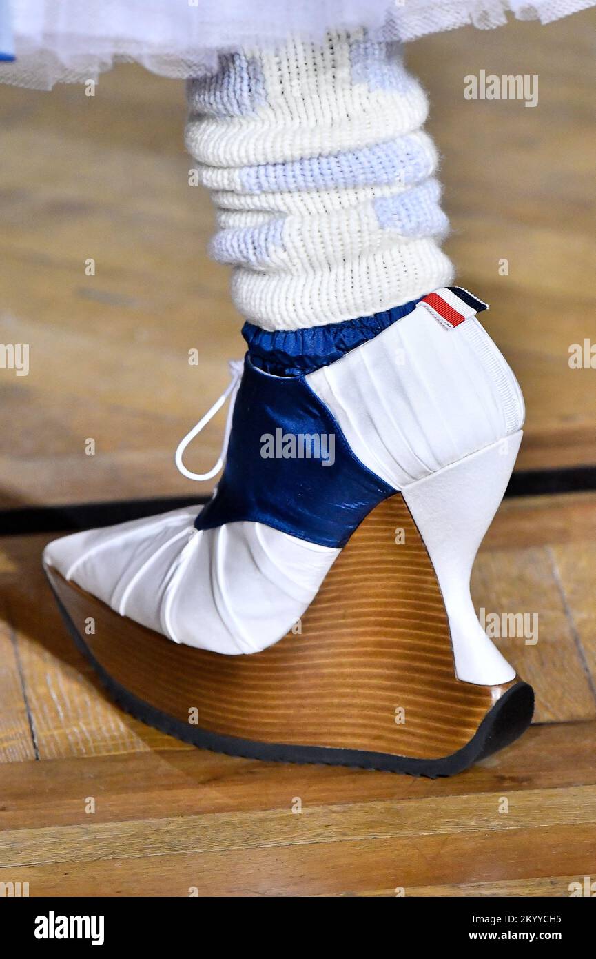 Details on the runway at the Thom Browne fashion show during the Spring Summer 2023 Collections ...