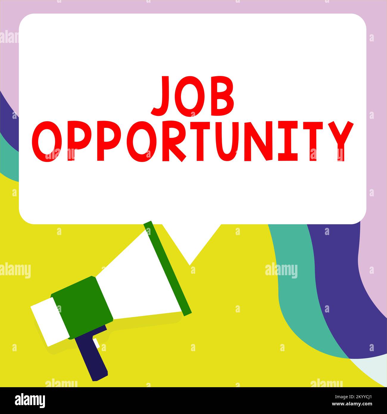 Text sign showing Job Opportunity. Word Written on an opportunity of ...