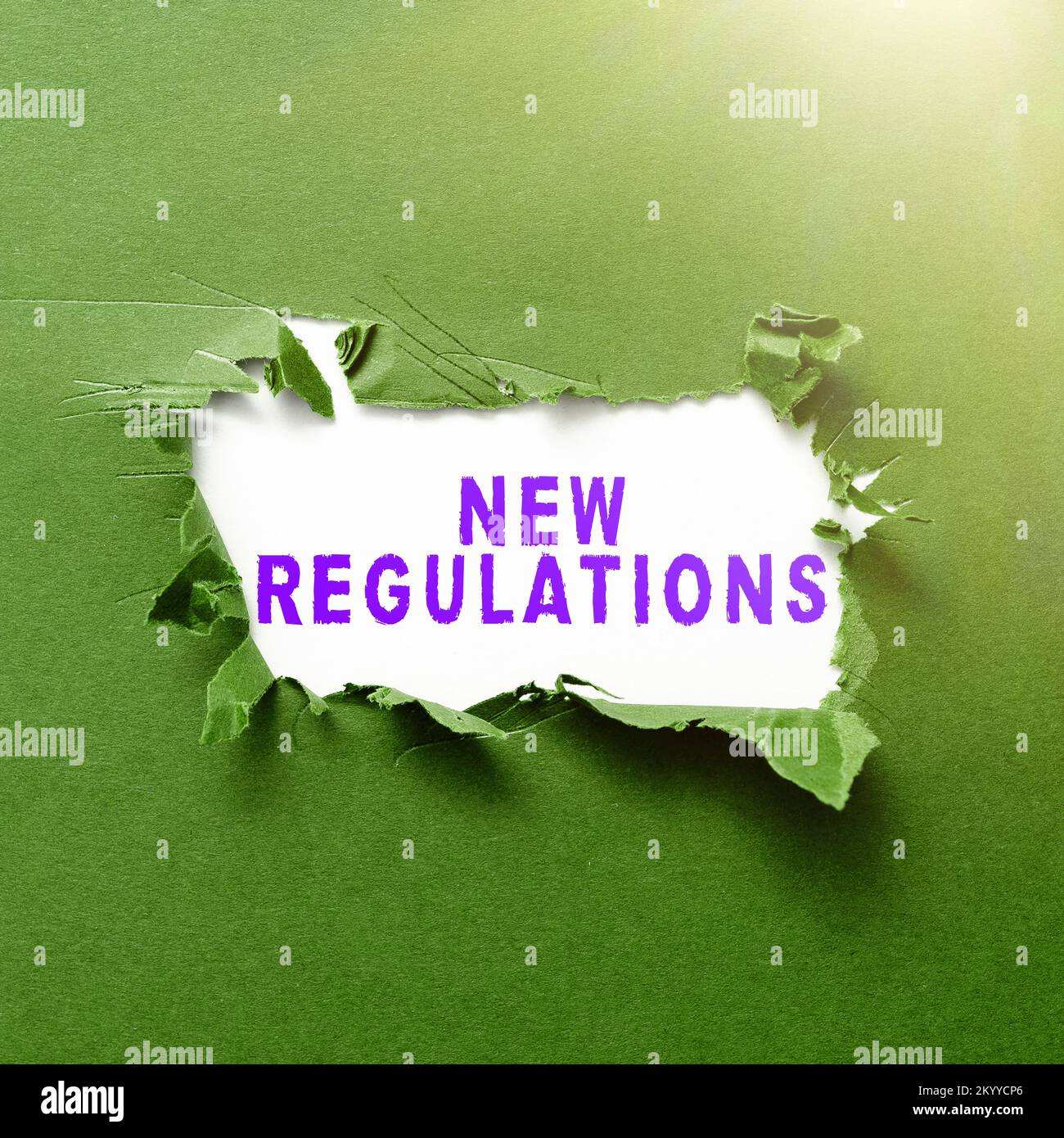 Sign displaying New Regulations. Internet Concept Regulation ...