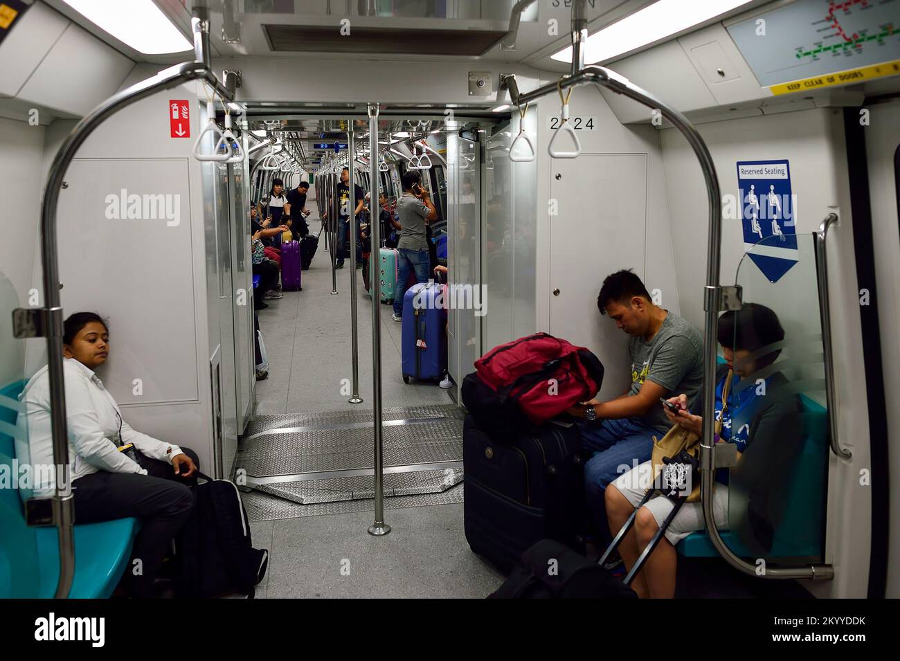 Inside mrt train singapore hi-res stock photography and images - Alamy