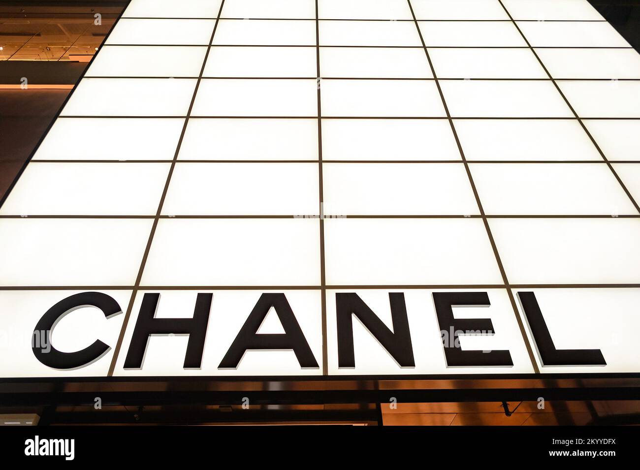 SINGAPORE - NOVEMBER 07, 2015: exterior of Chanel store. Chanel S.A. is ...