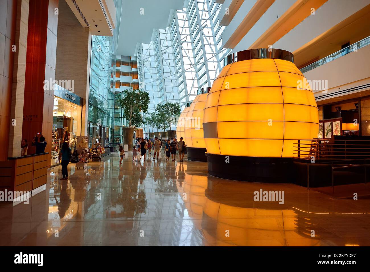 SINGAPORE - NOVEMBER 08, 2015: inside the Marina Bay Sands Hotel ...