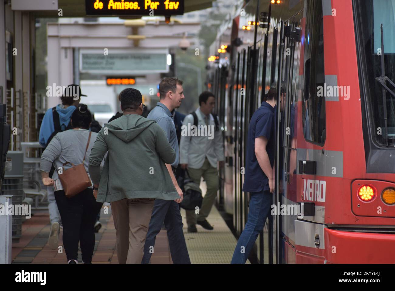 Houston metro rail hi-res stock photography and images - Alamy