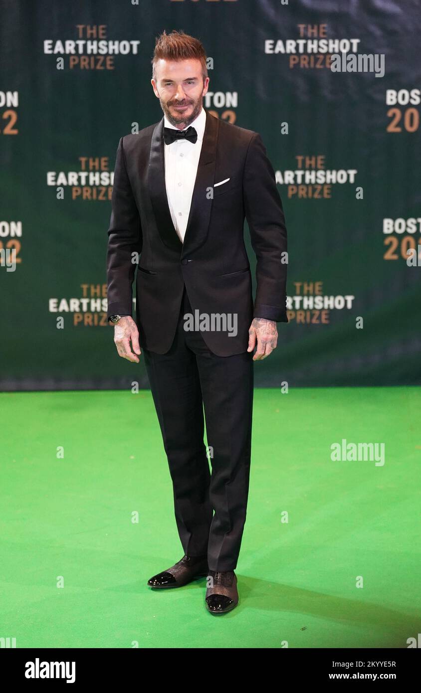 David Beckham arrives for the second annual Earthshot Prize Awards ...