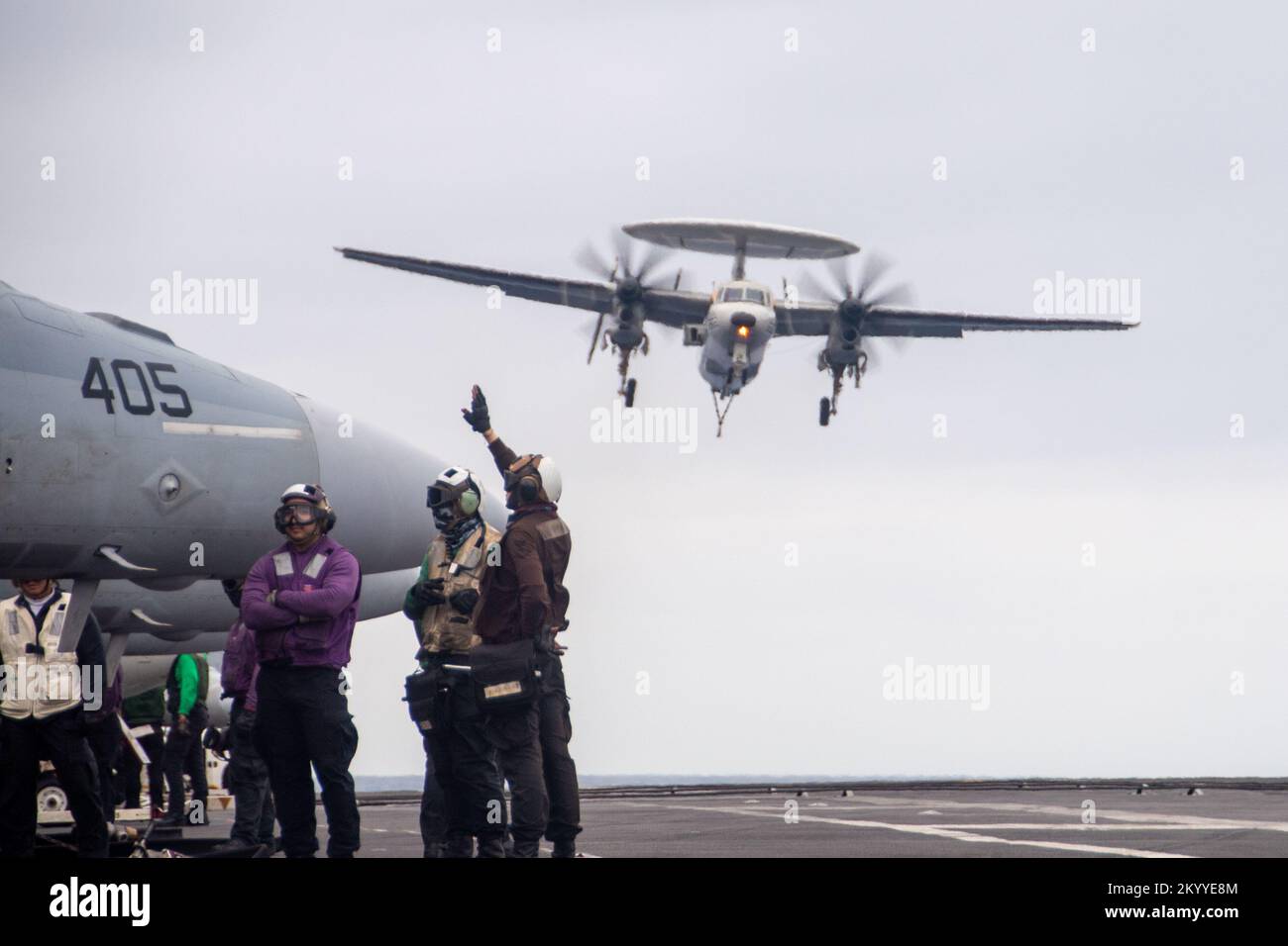 221202-N-BR419-1218 PHILIPPINE SEA (Dec. 2, 2022) An E-2D Hawkeye ...