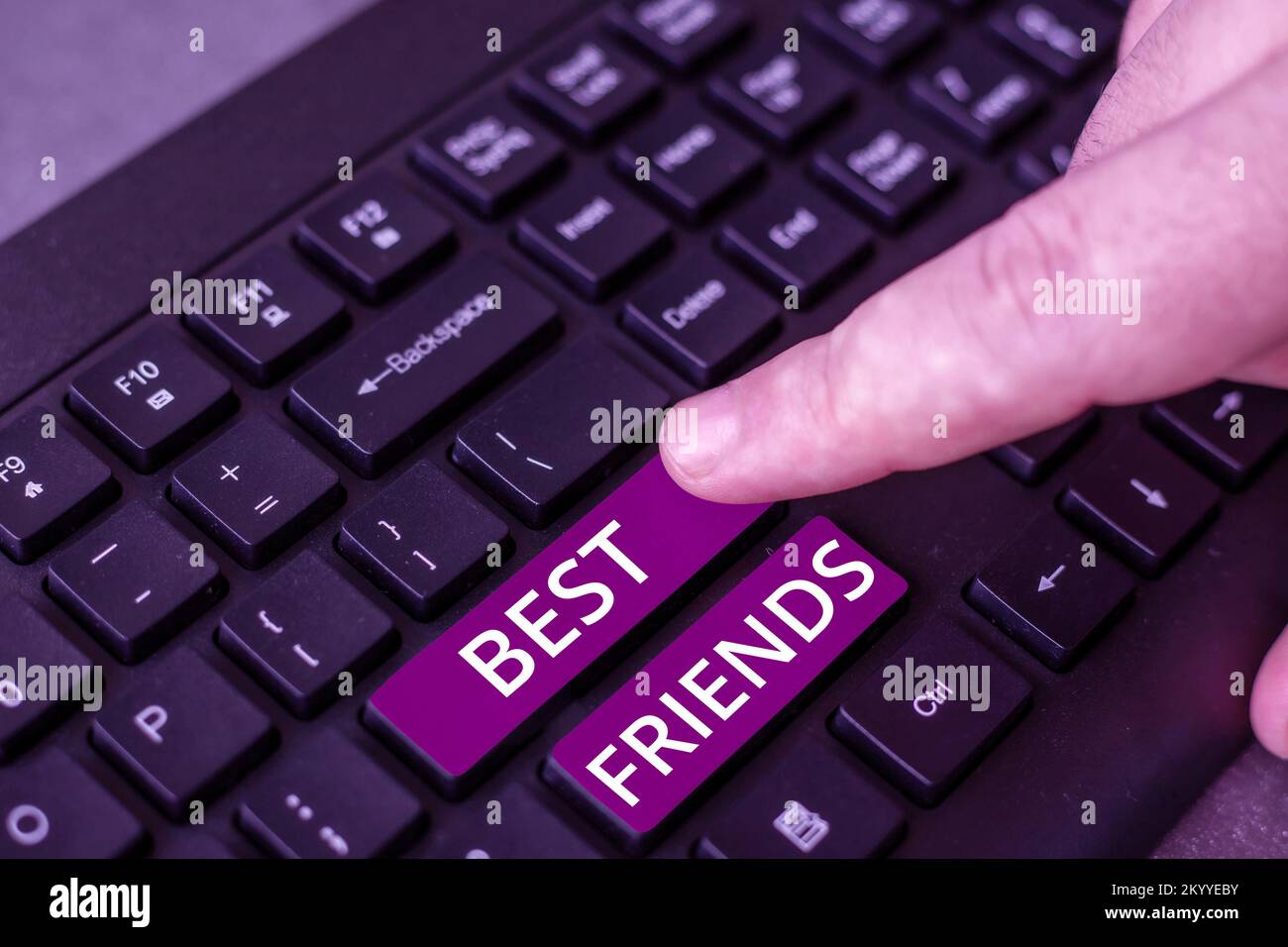 Conceptual caption Best Friends. Word Written on A person you value ...