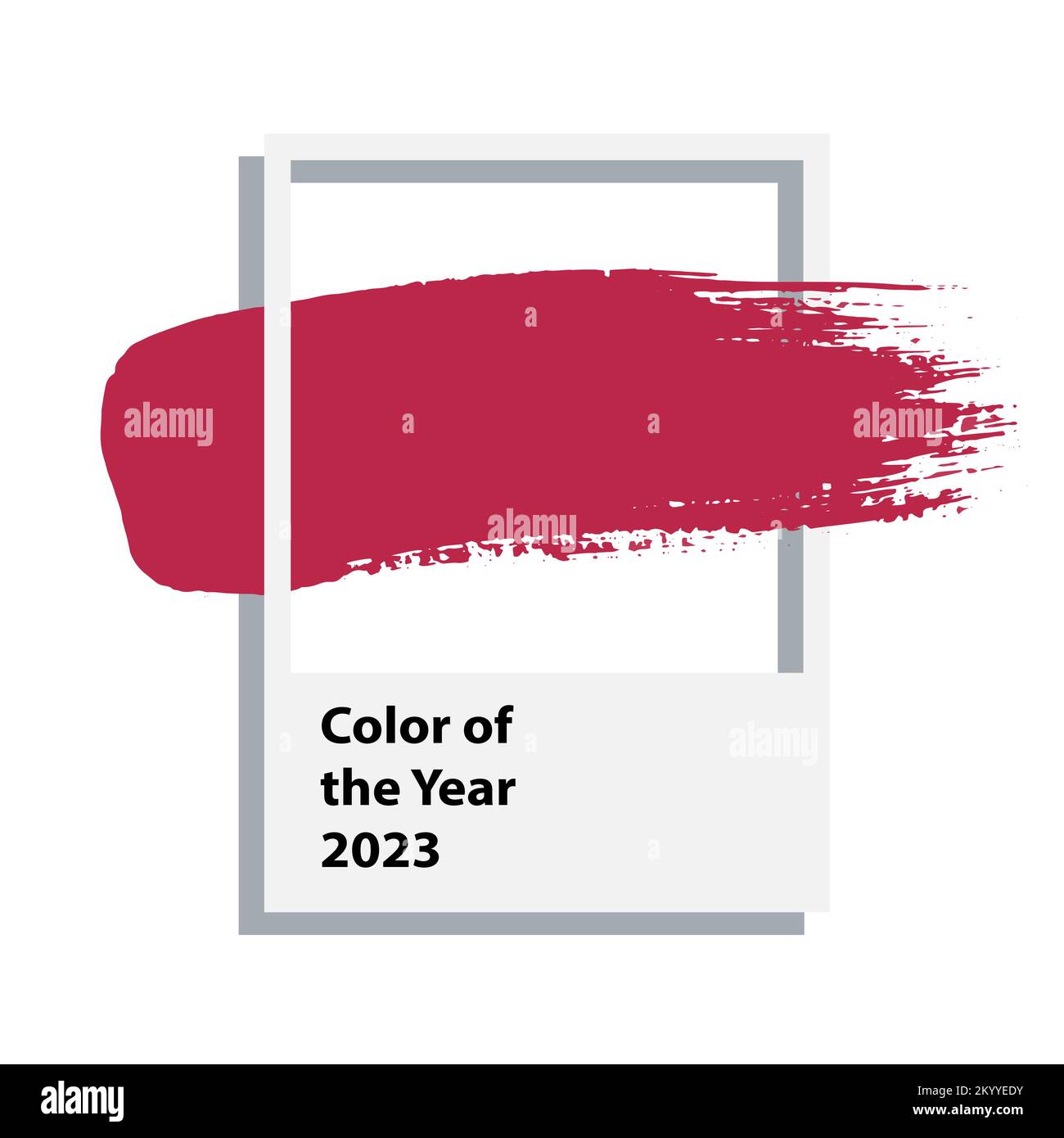 Magenta Color of the year 2023 . Paint strokes of magenta paint in ...