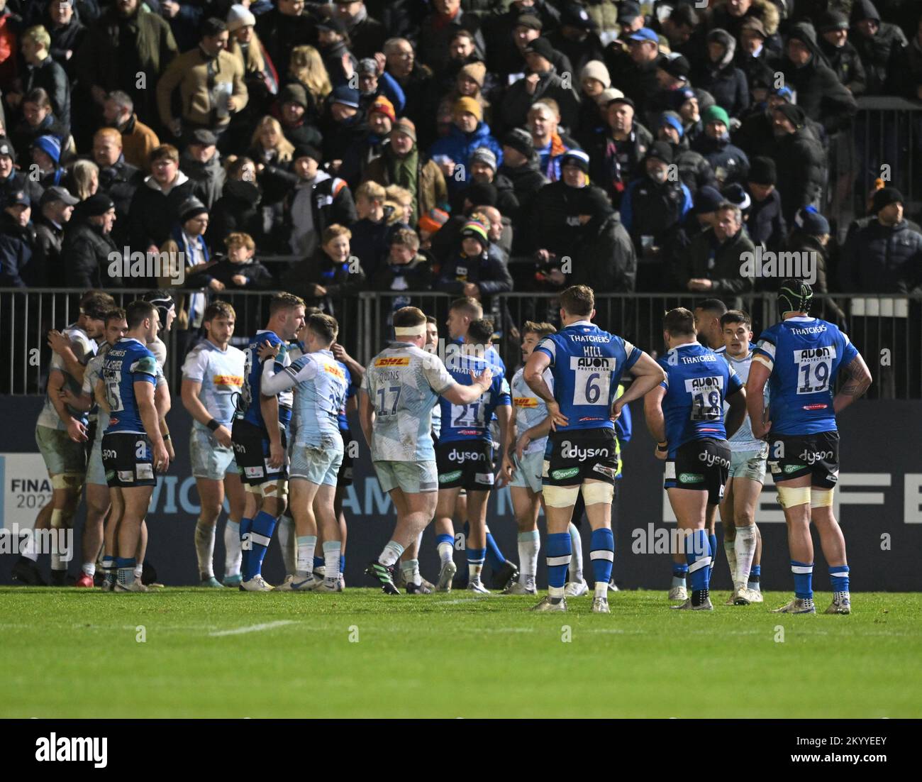 Bath, UK. 03rd Dec, 2022. 2nd December 2022, The Recreation Ground ...
