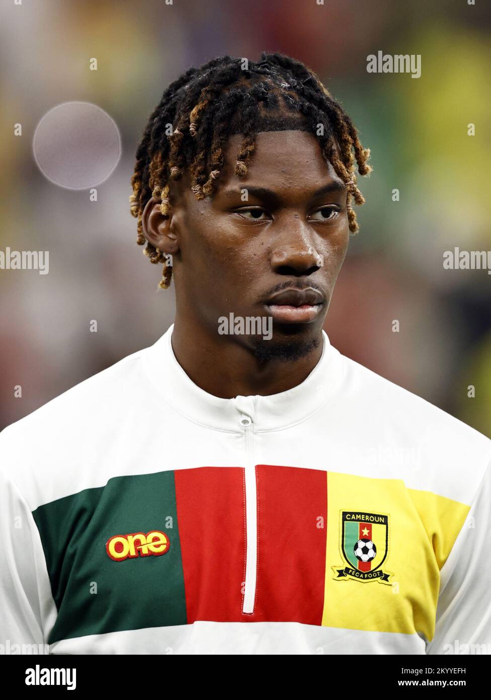 Qatar. 02nd Dec, 2022. LUSAIL CITY - Christopher Wooh of Cameroon ...