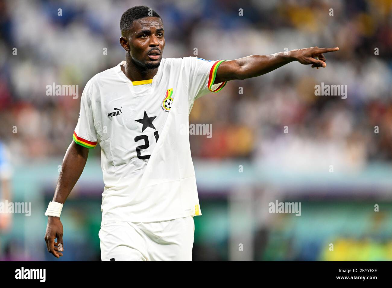 Salis Abdul Samed of Ghana during the FIFA World Cup Qatar 2022 Group H ...