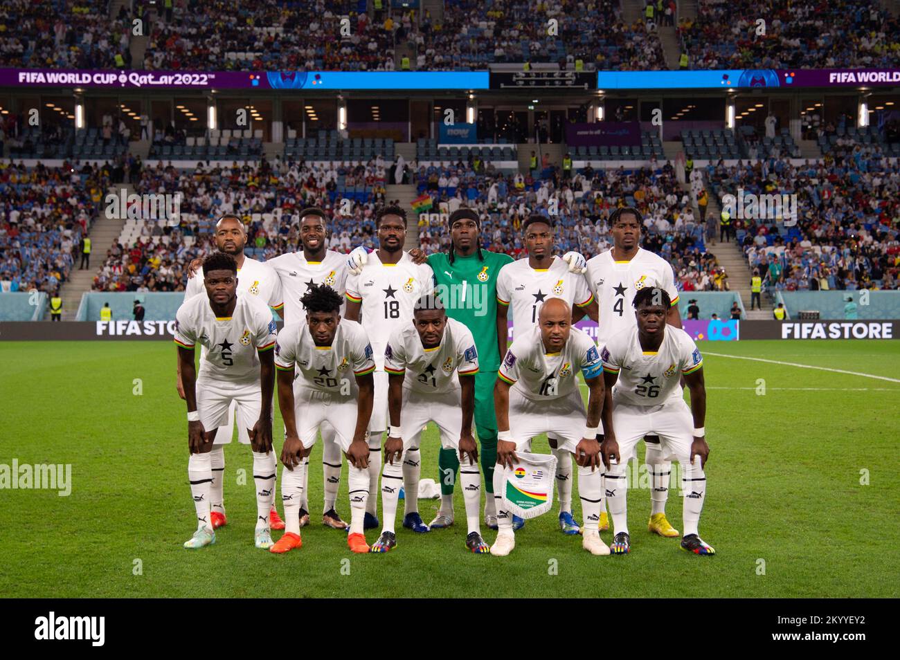 Al Wakrah, Qatar. 02nd Dec, 2022. The Ghana national football team ...