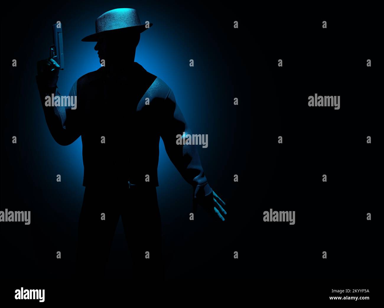 Film noir silhouette hi-res stock photography and images - Alamy