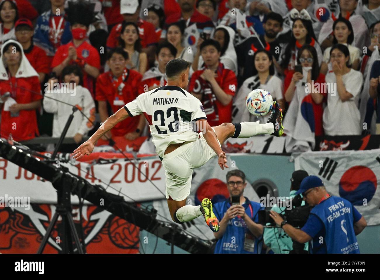 Doha, Qatar. 02nd Dec, 2022. Matheus Nunes of Portugal during Korea ...