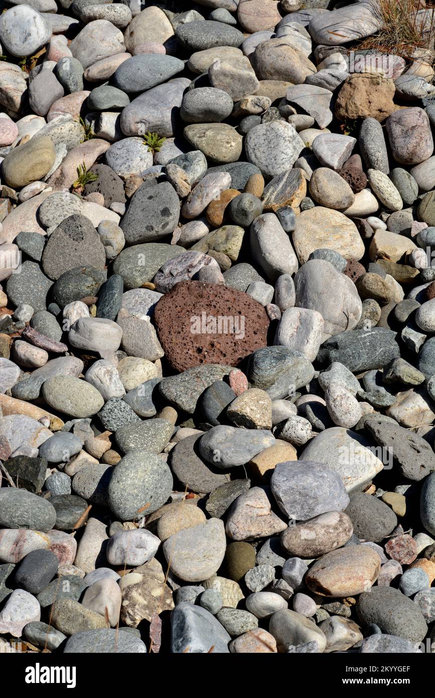 Landscape rocks in a yard in Santa Fe, New Mexico Stock Photo - Alamy
