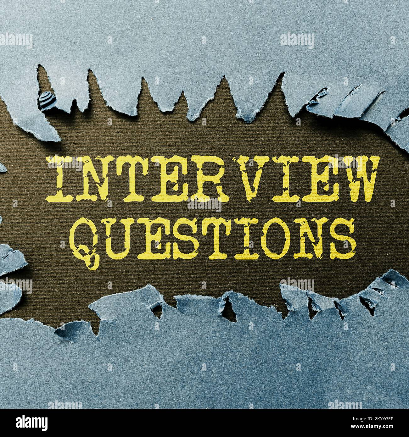 Sign displaying Interview Questions. Business overview Typical topic ...