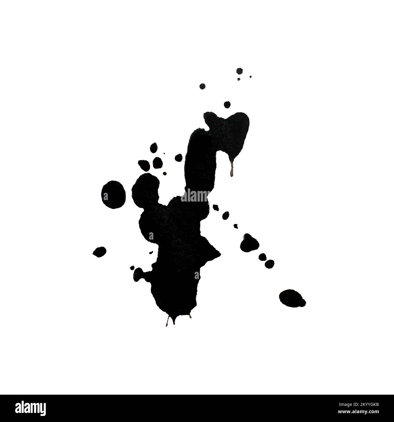 Blotch blot stroke stain ink black watercolor Stock Photo - Alamy