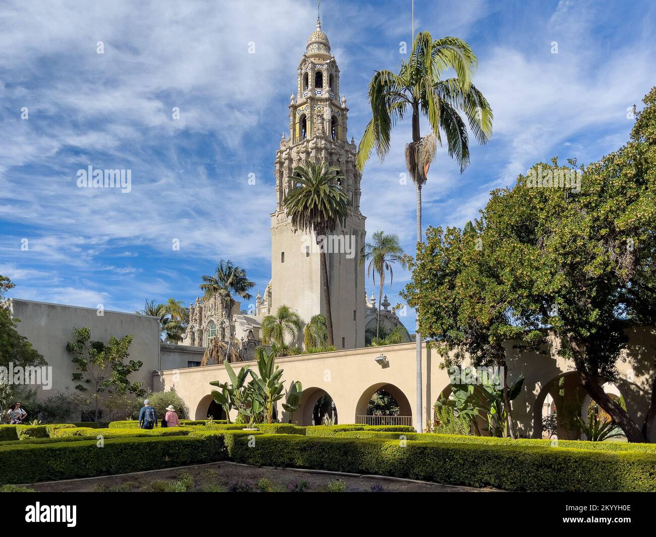 San Diego's Balboa Park Bell Tower in San Diego, California Stock Photo ...