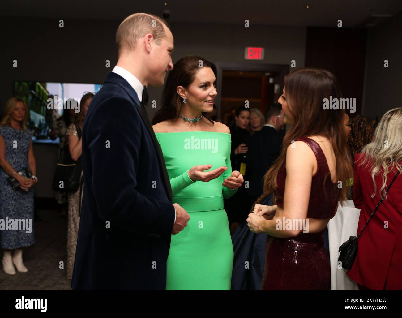The Prince and Princess of Wales talk to Ellie Goulding at the second ...