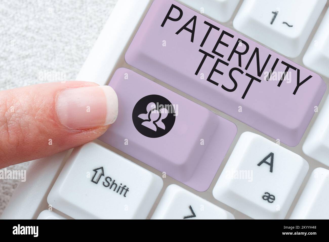 Sign displaying Paternity Test. Word for a test of DNA to determine ...