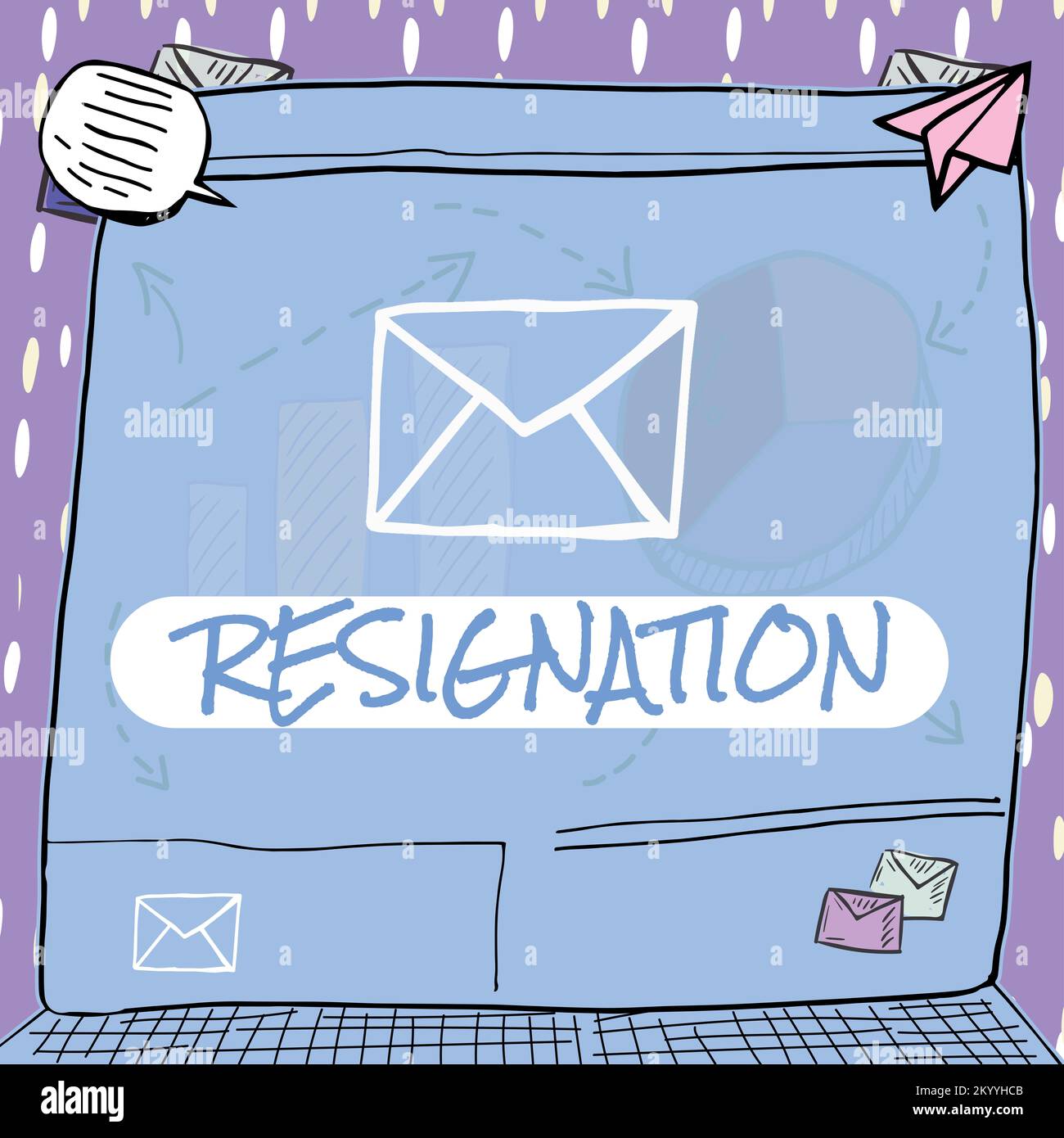 Sign displaying Resignation. Business showcase act of giving up working ...