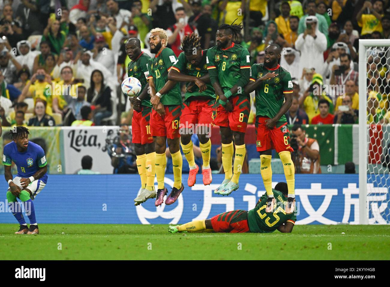 Doha, Qatar. 02nd Dec, 2022. Cameroon team during Cameroon v Brazil ...