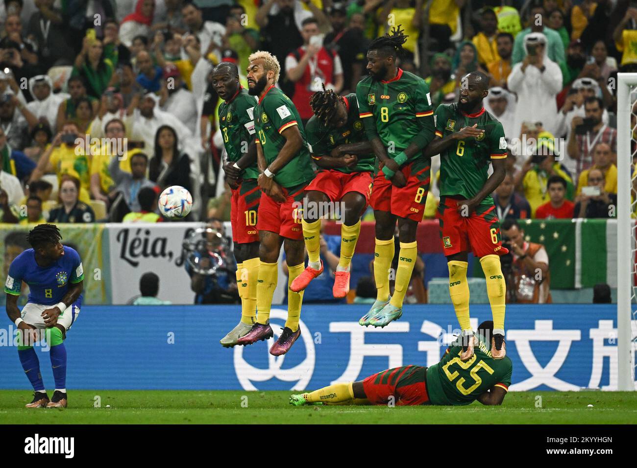 Doha, Qatar. 02nd Dec, 2022. Cameroon team during Cameroon v Brazil ...