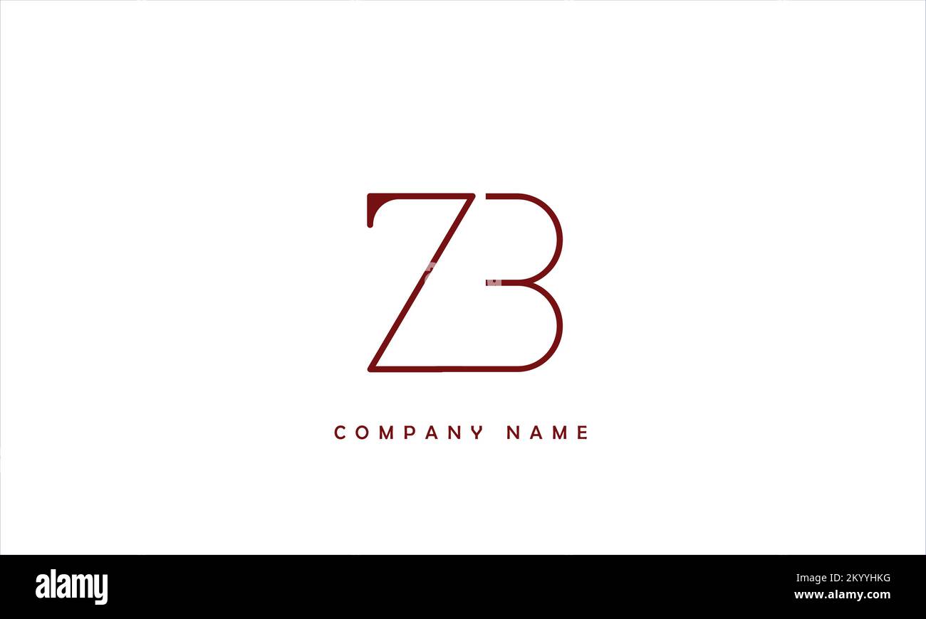 ZB, BZ Abstract Letters Logo Monogram Stock Vector Image & Art - Alamy