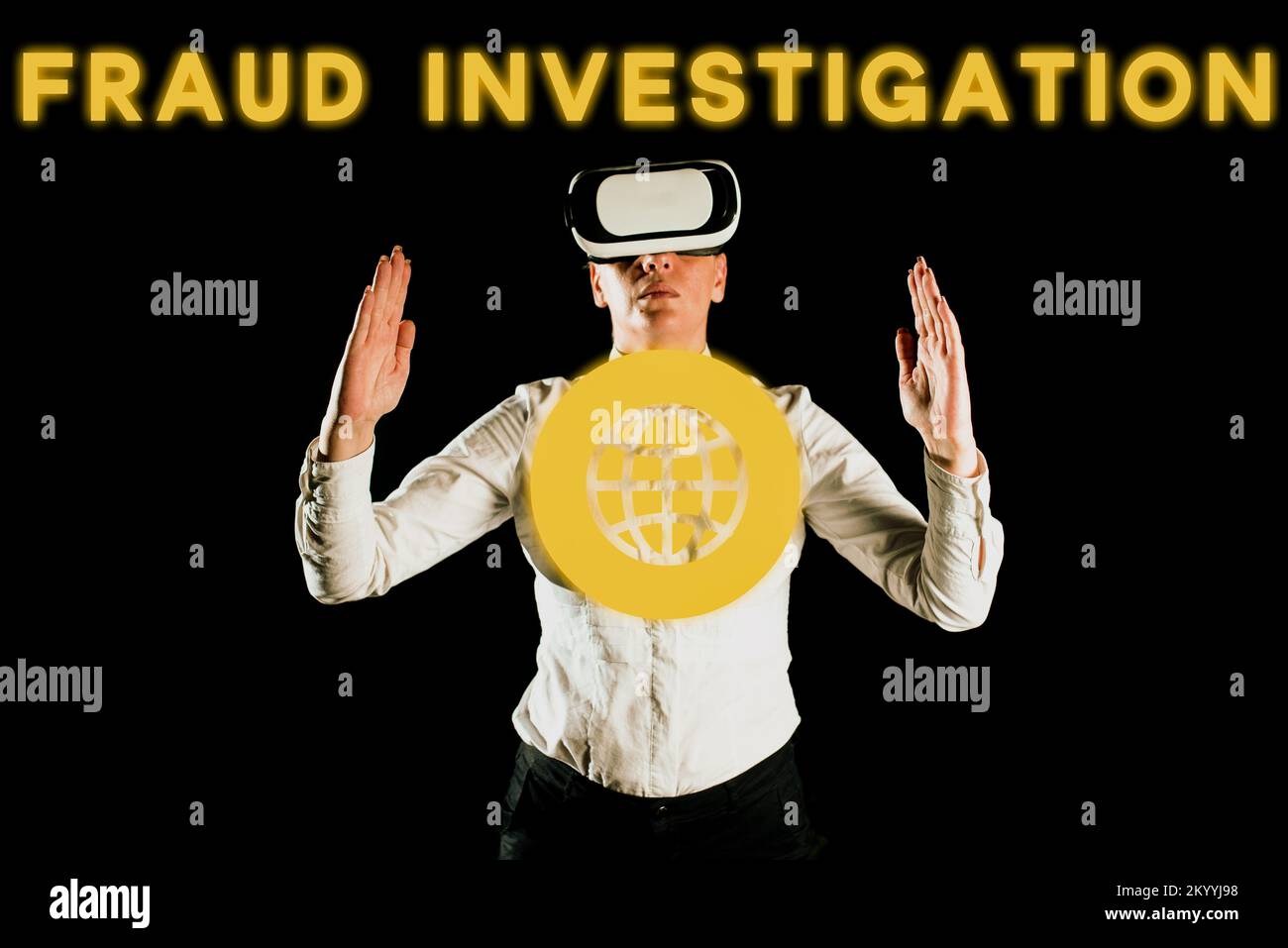 Hand writing sign Fraud Investigation. Business idea process of ...