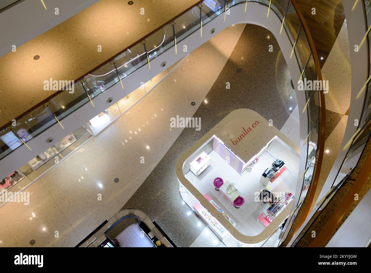 SHENZHEN, CHINA - MAY 25, 2015: interior of COCO Park shopping center ...