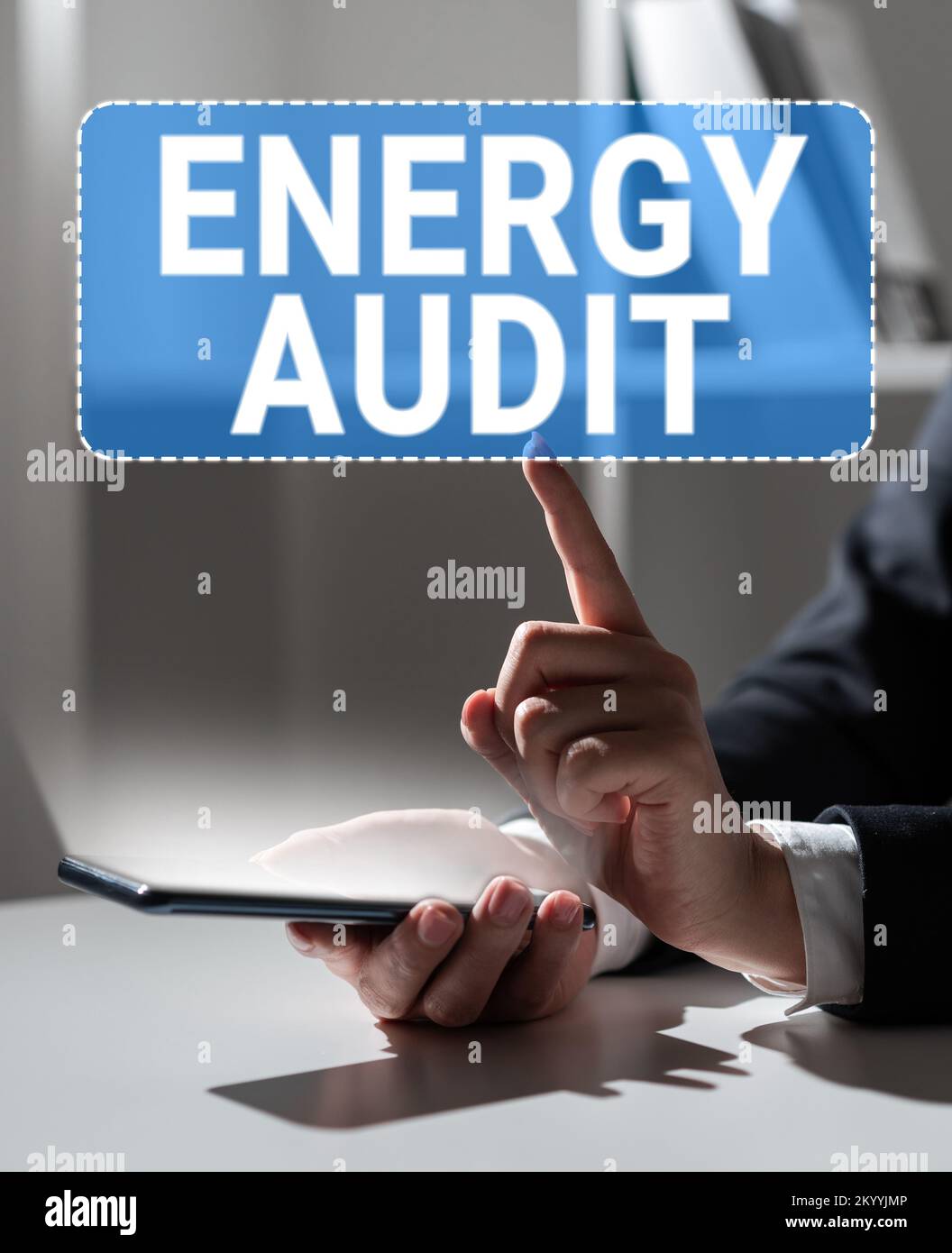 Text sign showing Energy Audit. Business showcase assessment of the ...