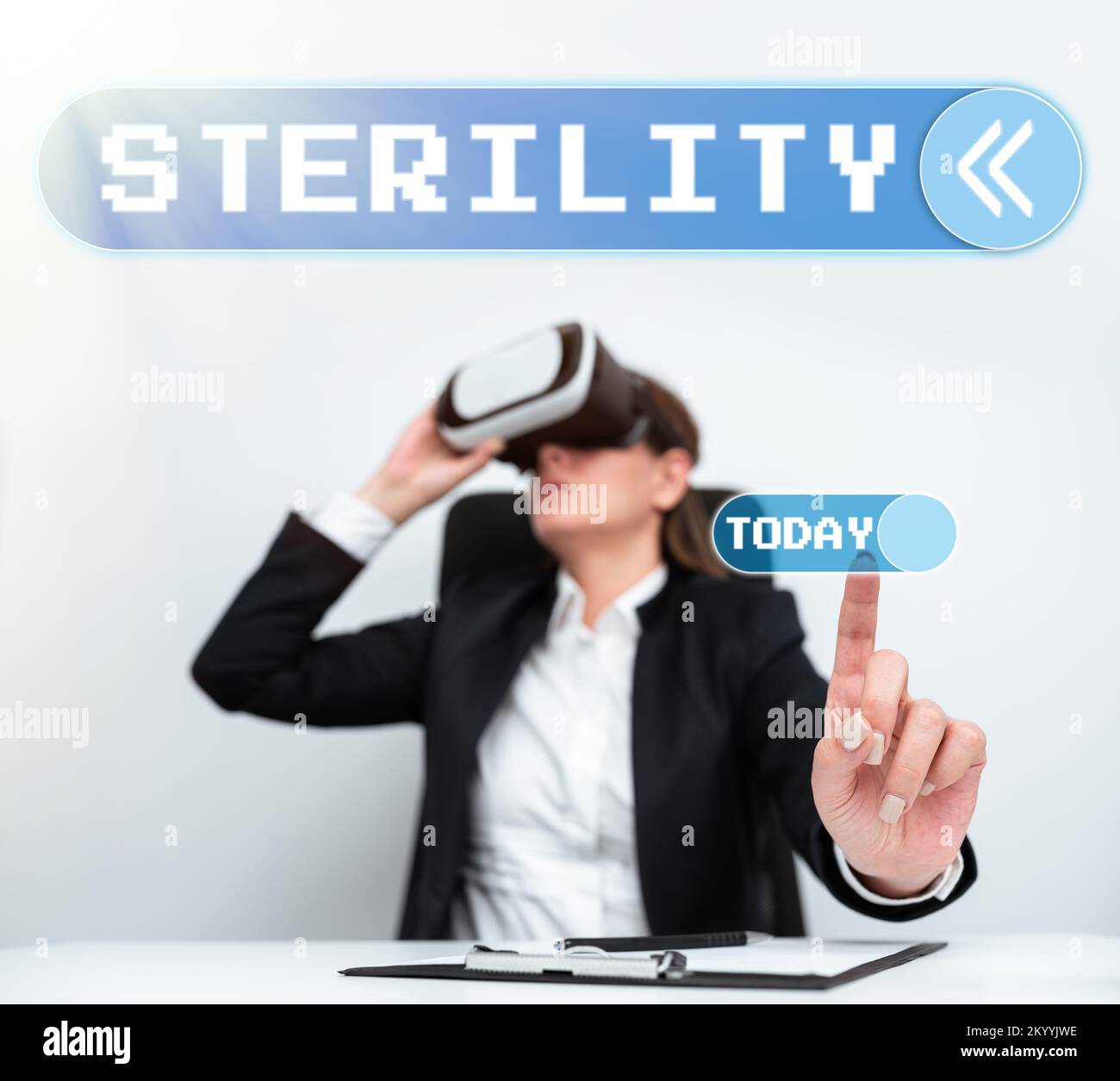 Sign displaying Sterility. Business idea a condition of being free from ...