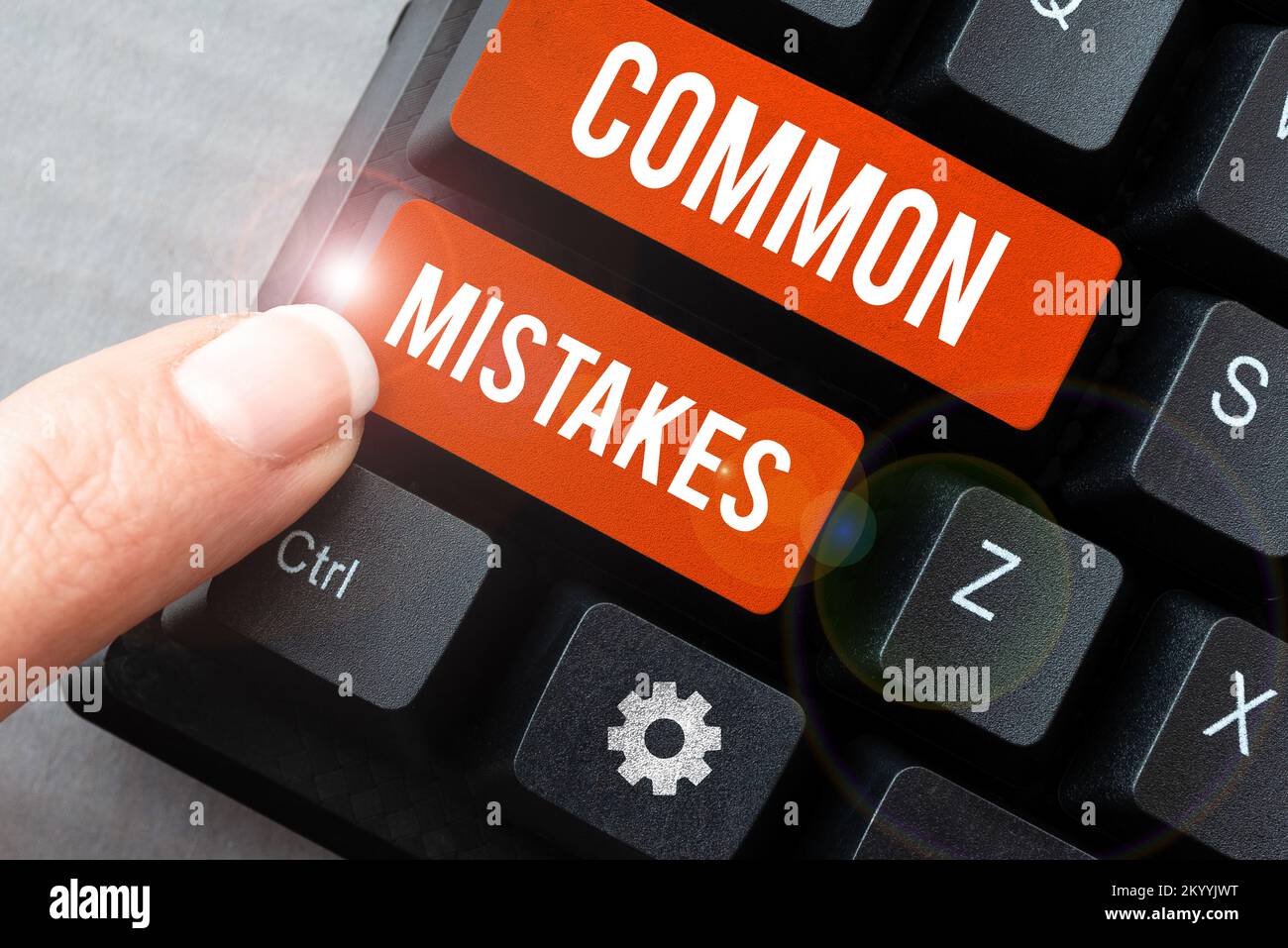 Text showing inspiration Common Mistakes. Concept meaning actions that ...