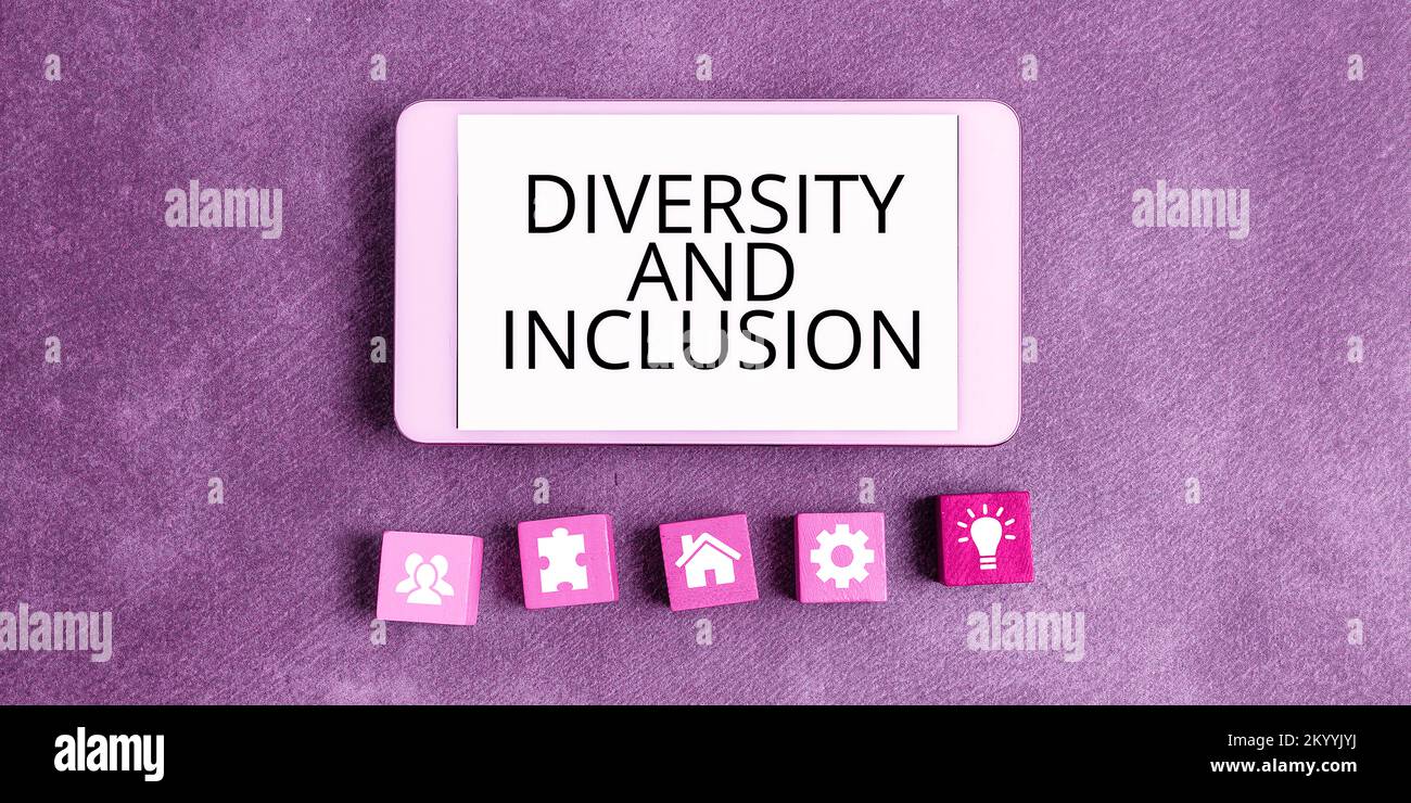 Conceptual caption Diversity And Inclusion. Concept meaning range human ...