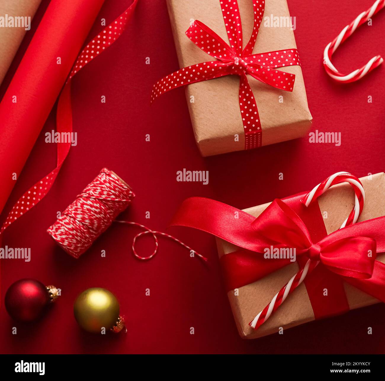 Christmas preparation, boxing day and holidays gift giving, xmas craft ...