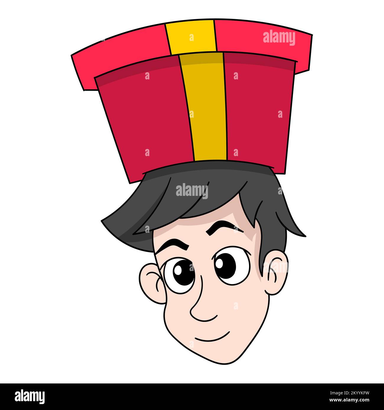 Cartoon illustration boy good Cut Out Stock Images & Pictures - Alamy